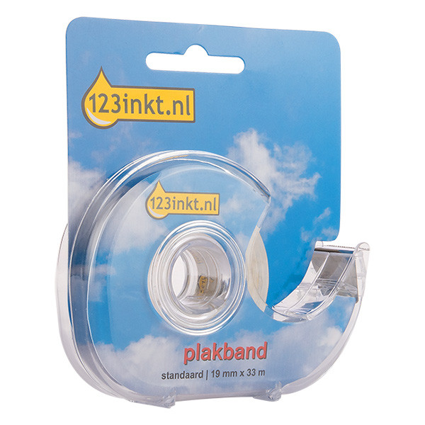 123ink standard tape, 19mm x 33m (with dispenser) 123inkt 123ink.ie