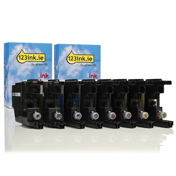 123ink version replaces Brother LC-1220VALBP BK/C/M/Y ink cartridge 8 ...