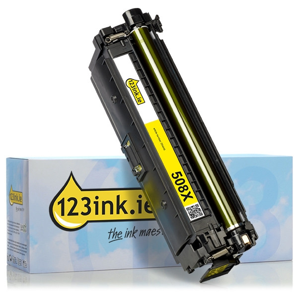 123ink version replaces HP 508X (CF362X) high capacity yellow toner HP ...