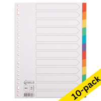 Cardboard tabs Subject dividers Office supplies 123ink.ie