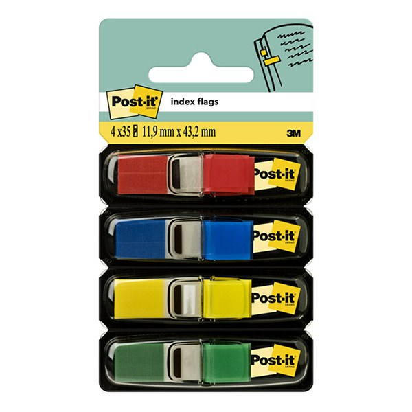 3M Post-it assorted colours narrow page markers (140 tabs) 3M 123ink.ie