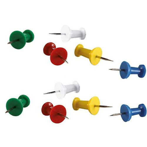 Clipper WS20371 assorted coloured push pins (20-pack) Clipper 123ink.ie