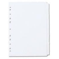 Concord white A4 cardboard tabs with 10 tabs (11 holes) Concord 123ink.ie