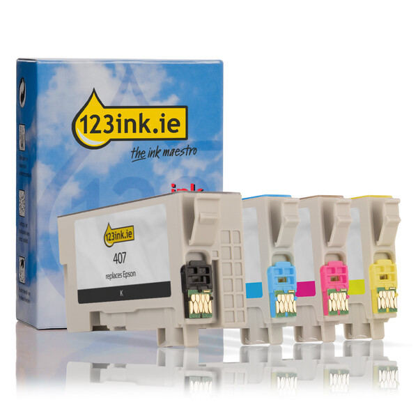 Epson 407 BK/C/M/Y ink cartridge 4-pack (123ink version) Epson 123ink.ie