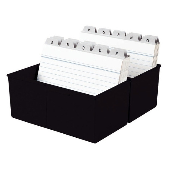 HAN A6 black index card box Han 123ink.ie