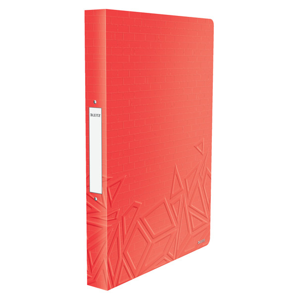 Leitz Urban Chic red ring binder with 2 O-rings, 26mm Leitz 123ink.ie