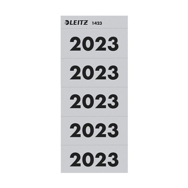 Leitz grey 2023 self-adhesive year labels (100-pack) Leitz 123ink.ie