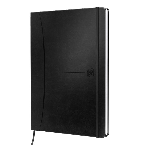 Oxford Signature A5 black lined notebook, 80 sheets Oxford 123ink.ie