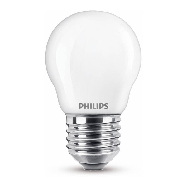 Philips E27 LED warm white matte ball bulb 4.3W (40W) Philips 123ink.ie