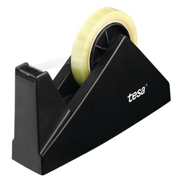 Tesa Easy Cut black desk dispenser for large core roll Tesa 123ink.ie