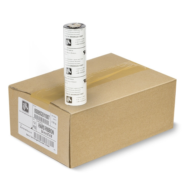 Zebra 5095 resin ribbon (05095GS11007) 110mm x 74m (12 ribbons) Zebra ...